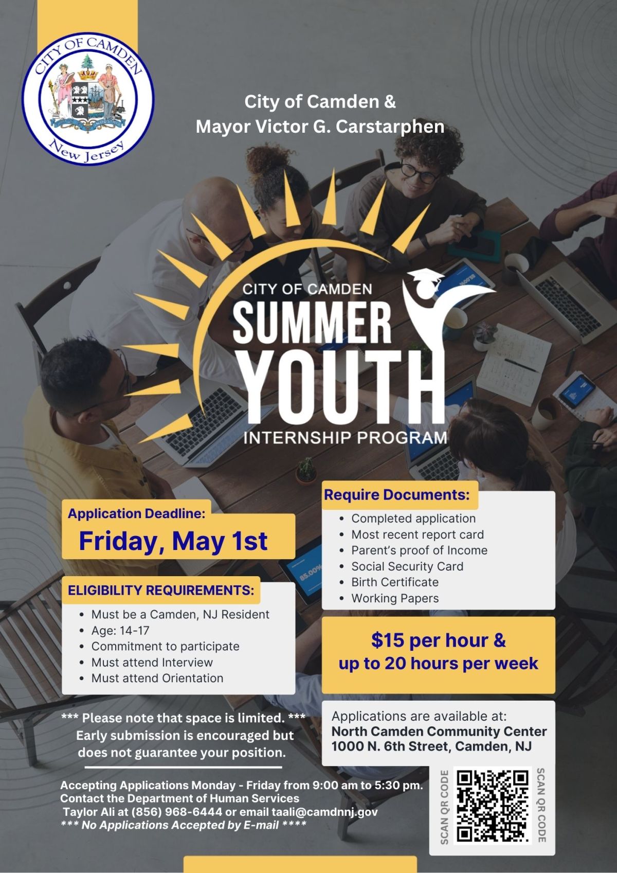 Summer Youth Internship Program – The City of Camden